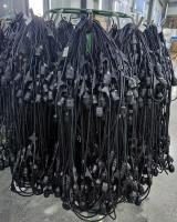 China Outdoor Hanging Light Bulb Set 100m Waterproof IP65 Cable with 200pcs Adjustable Holders for sale