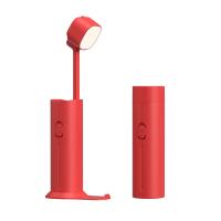 China 1200/5000mAH Battery Rechargeable Red Color USB LED Eye Protection Table Lamp Powerful for sale