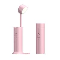 China 1200/5000mAH Battery Rechargeable Red Color USB LED Eye Protection Table Lamp Powerful for sale