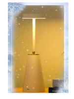 China Metal Nightlight Bedside Lamp Wireless Rechargeable Table Lamp for Bedroom Decoration for sale