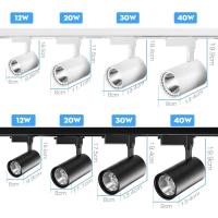 China 10W 4 Phase Wire Adjustable COB Spot Mini Rail LED Track Light with Modern Design for sale