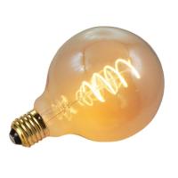 China LED Filament Bulb Happy Family Letter Bulb 0.2kg Unique Spiral LED Decorative Light for sale