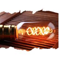 China T45 Spiral Filament Bulb Vintage Soft Flexible LED Light with 50000-Hour Working Lifetime for sale