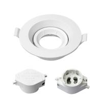 China Modern Design LED Light Source Down Light Frame with Adjustable Beam Angle and GU10 Holder for sale