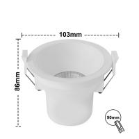 China Mini Square Recessed Track Wall Washer Spotlight Led 5w Linear Ceiling Trimless for Interior Lighting for sale