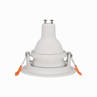 China Round Embedded Ceiling Anti Glare Gu10 Mr16 Led Light Spotlight Fixture for Commercial for sale