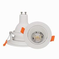 China Round Embedded Ceiling Anti Glare Gu10 Mr16 Led Light Spotlight Fixture for Commercial for sale
