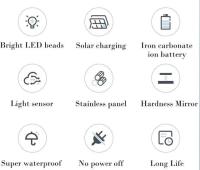 China Black Waterproof Warehouse Stadium Solar Charging Floodlight Solar Led Outdoor Light for sale