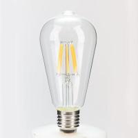 China Residential Lighting Solutions ST64 E26 7W 800LM Dim LED Filament Bulb 3000K 120V/60Hz for sale