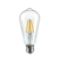 China Residential Lighting Solutions ST64 E26 7W 800LM Dim LED Filament Bulb 3000K 120V/60Hz for sale
