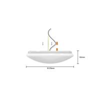 China Middle Size Modern Design 15inch LED CCT Selectable Mushroom Ceiling Light 5CCT 25W for sale