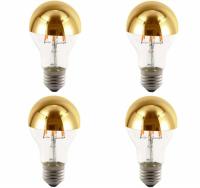 China Half Chrome Plating A60 6W Warm White 2700K LED Filament Retro Bulb for E27 Base Type for sale