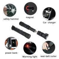 China Safety Hammer Power Bank with 5.0V/2.4A USB Cell Phone Car Charger and LED Light Source for sale
