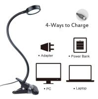 China DIY 450lm Customized Bedtime Reading 360 Degree Flexible Gooseneck Small LED Desk Lamp for sale