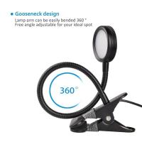 China DIY 450lm Customized Bedtime Reading 360 Degree Flexible Gooseneck Small LED Desk Lamp for sale
