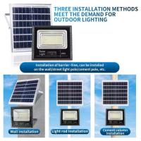 China Lamp Luminous Flux lm 300lm-800lm IP65 Solar Charging Floodlight for Outdoor Timing Switch for sale