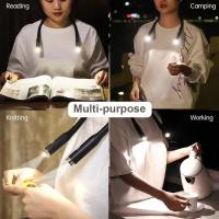 China Control Mode Switch Control Led Portable Flexible Neck Hanging Charging Book Light for DIY for sale