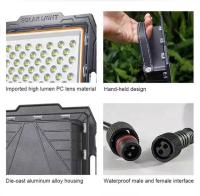 China AC 165-265V Input Voltage Solar Floodlight for Garden Timing Switch 30000 Hours Lifespan for sale