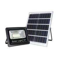 China Cold White Emitting Color Timing Switch Warehouse Stadium Solar Street Lights Outdoor Charging Floodlight for sale