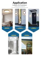 China Mid-century Modern Style 10inch/13inch/15inch LED Dome Light with 5CCT 2000K Night Light for sale