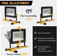 China Adjustable Folding Tripod Stand Work Light with 21000lm Lamp Luminous Flux and 3 Heads for sale