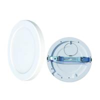 China 6w 9w 12w 18w 24w White Acrylic Body CCT Dimmable Round Led Panel Light with 1600 Lumen for sale
