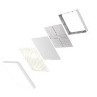 China 18w Square Led Ceiling Panel Light Housing with CRI Ra 80 and Eco-friendly Material for sale