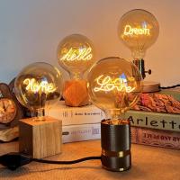 China Glass Clear Amber G80/95 Series Dimmable LED Decorative Edison Bulb Base 4W AC 85-265V for sale