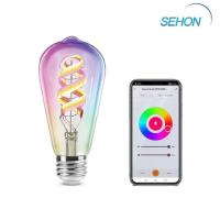 China Dimmable Wireless Bluetooth Indoor Smart LED Bulb with RGB Light and TUYA APP Control for sale