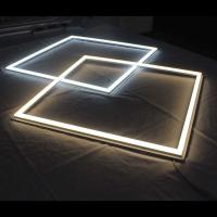 China 595*595*15 Tri-color Dimmable Ultra Slim Led Flat Panel Frame Light Temperature C -20 45 for sale