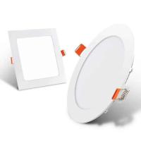 China Long-Lasting Slim LED Panel Light 3W 6W 9W 12W 24W 28W Working Lifetime 30000 Hours for sale