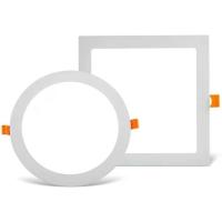 China Long-Lasting Slim LED Panel Light 3W 6W 9W 12W 24W 28W Working Lifetime 30000 Hours for sale