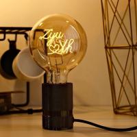 China 2700K E27 Base 4W G80/95/125 Series Dimmable LED Decorative Edison Bulb Clear Amber Glass for sale