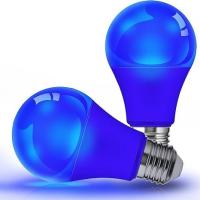 China Blue LED Bulb A19 9W E26 Non-Dim for Outdoor Christmas Lighting and Circuitry Design for sale