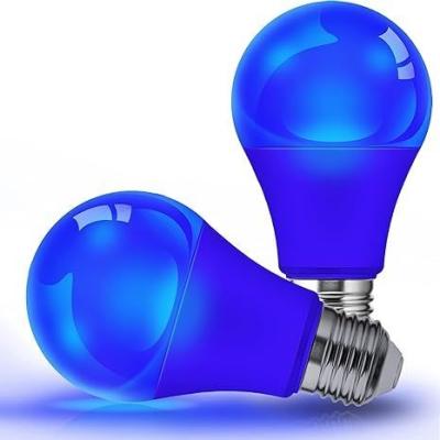 China Blue LED Bulb A19 9W E26 Non-Dim for Outdoor Christmas Lighting and Circuitry Design for sale