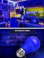 China Blue LED Bulb A19 9W E26 Non-Dim for Outdoor Christmas Lighting and Circuitry Design for sale