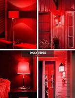 China E26 Red LED Bulb A19 9W for Valentine's Day Indoor Porch Thanksgiving Year Decoration for sale