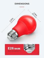 China E26 Red LED Bulb A19 9W for Valentine's Day Indoor Porch Thanksgiving Year Decoration for sale