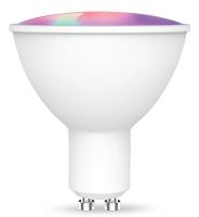China Application Controlled Gu10 Intelligent Spotlight Bulb with 85lm/w Luminous Efficiency for sale