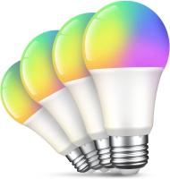 China 9W E27/B22 Multicolor Dimmable WiFi LED Light Bulb Compatible with google alexa Residential for sale