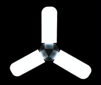 China 45W/60W LED 3/4 Foldable LED Fan Lamp for Morden Style and 15000 Working Lifetime for sale