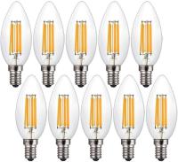 China ETL Listed C35 E11 LED Filament Bulb 4W 120C Dimmable 500lm 0.06kg for Energy Saving for sale