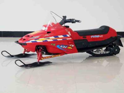 China Yamaha125CC Snowmotorcycle Snowmotorbike Blue Snowmobile For Men / Women , Modern Snow Sco for sale