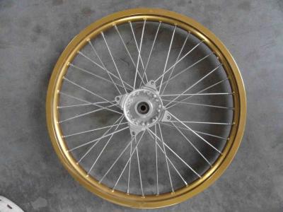 China SUZUKI GXT200 MOTOCROSS Red Black Blue Yellow FRONT WHEEL ASSY (DISC BRAKE) for sale