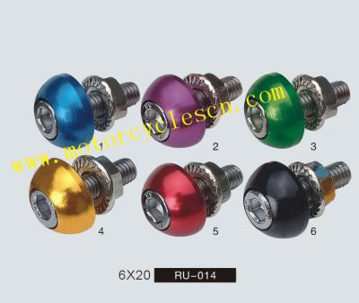 China Motorcycle motocross Aluminum Colorful Nuts 6×20 Bike Blue Red Yellow White for sale