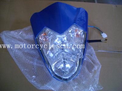 China Motorcycle motocross LED headlight Bike Blue Red Yellow White for sale