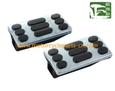 China GN125 Footrest Suzuki Motorcycle Parts / Rubber motorcycle pedal , Black for sale