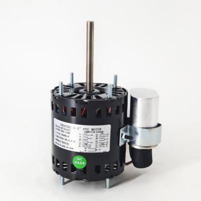 China 3.3 Inch PSC Motor 1/12 HP 1/15 HP 1/20 HP Dual Voltage 115V 230V 1550 RPM 7.5uF 370V CCW CW Rotation Replacement for sale