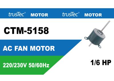 China K55HXPKG-5158 CTM-5158 Evaporator Fan Blower Motor 1/6HP 220-230V 50/60Hz for Window Air Conditioners for sale
