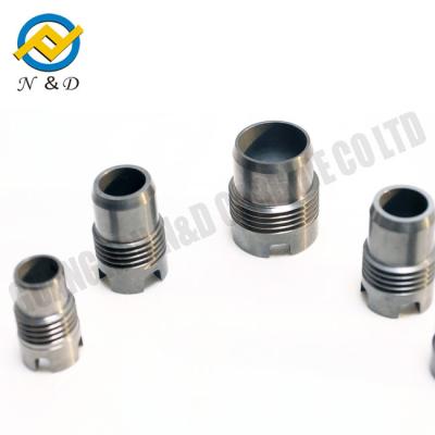China YG6 Cross Bonding Threaded Tungsten Carbide Spray Outer Threaded Nozzle for sale